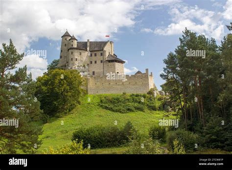 View Of Bobolice Castle 14th Century Royal Castle In The Village Of