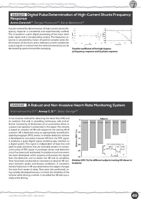 Pdf Digital Pulse Determination Of High Current Shunts Frequency Response
