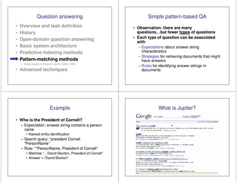 pattern matching methods advanced language technologies slides cs