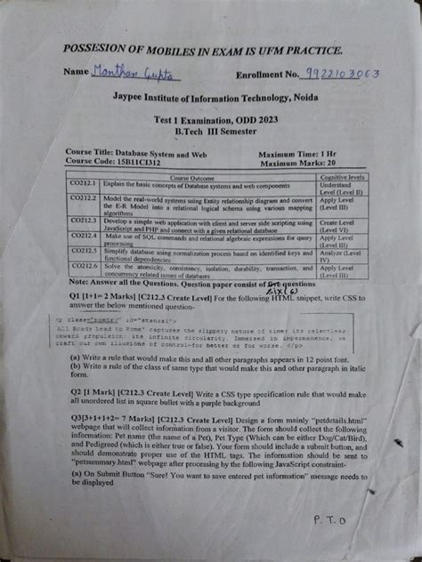 3rd Semester Cse Pyq Pdf