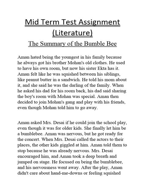 mid term test assignment pdf