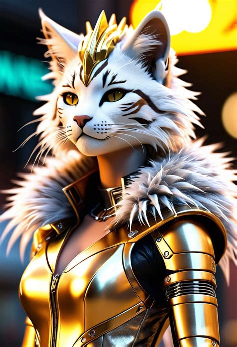 Feline Humanoid Science Fiction Princess Stable Diffusion Online