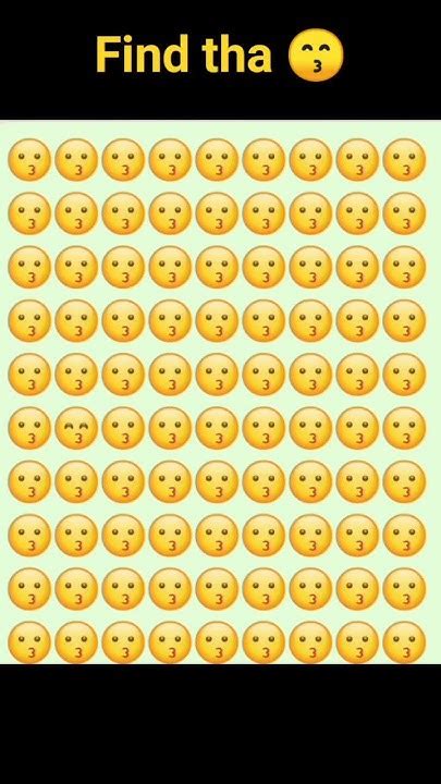 Find Tha Odd Emoge Out Brane Chaling 💥💥 Youtube