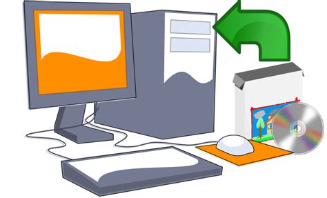 Clipart Install Computer Software Cd