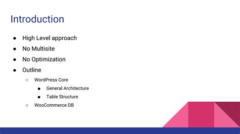 understanding wordpress woocommerce database ppt