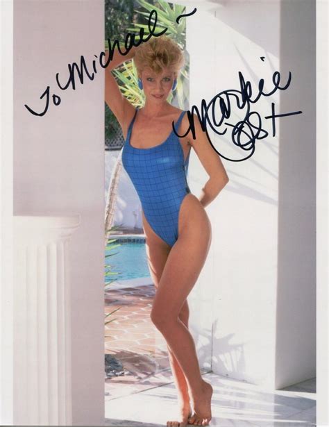 Markie Post Signed Sexy Bikini Shot Color 8x10 Photo W Coa Inscribed To