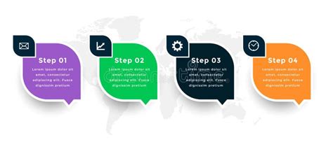 Stylish Corporate Infographic Workflow Chart Template For Data Visualization Stock Vector