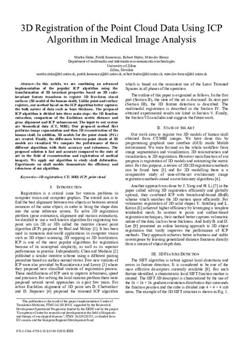 Pdf 3d Registration Of The Point Cloud Data Using Icp Algorithm In Medical Image Analysis
