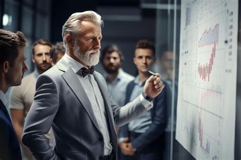 Premium Ai Image Deep Dive Into Data Insights Unveiled As Seasoned Businessman Deciphers