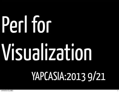 Perl For Visualization Pdf