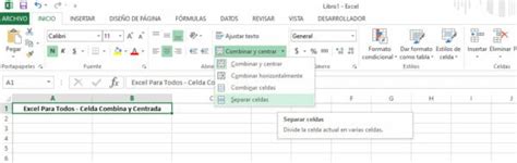 Como Dividir Celdas En Excel Excel Para Todos