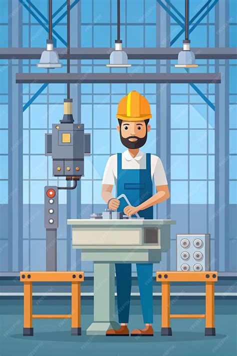 Premium Photo Flat Style Vector Assembler Character Illustration