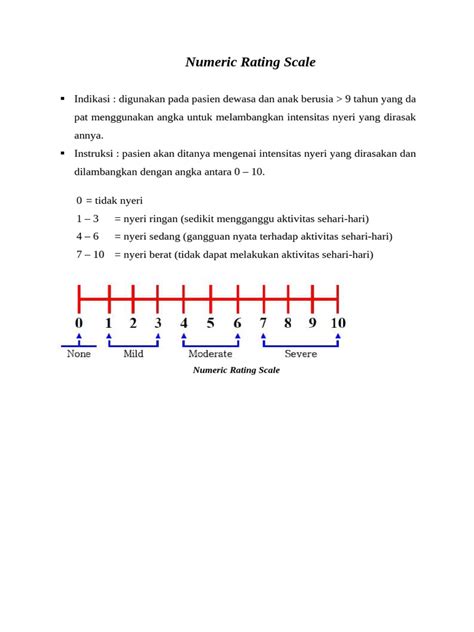 Numeric Rating Scale Pdf