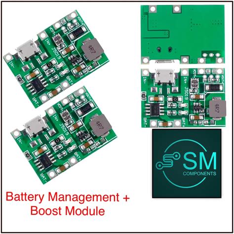 3pcs Lithium Battery Boost J5019 Charging And Protection Tp4056 Module M Sm Components