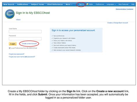 PPT - My EBSCO host Tutorial PowerPoint Presentation, free download - ID:628529