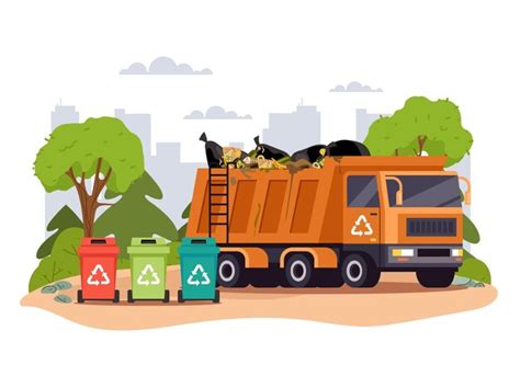 Premium Vector Garbage Truck Workers Recycle Waste Trash Concept Vector Design Graphic Premium Vector Garbage Truck Workers Recycle Waste Trash Concept Vector Design Graphic