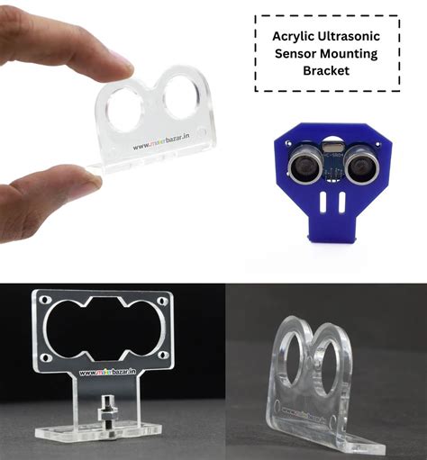 Secure Your Ultrasonic Sensor Acrylic Mounting Bracket Hc Sr04