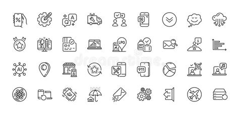 Recovery Server Filling Station And Emergency Call Line Icons Pack