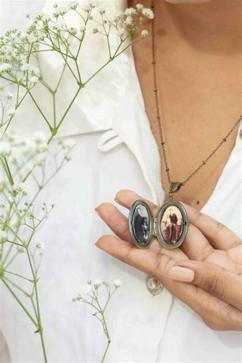 Mischievous Girl Guy Photo Memory Locket With Dwarf Daisy Alankaara