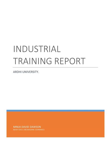 Industrial Training Report