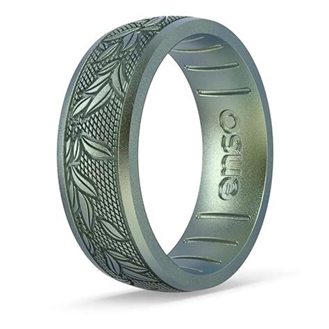 Enso Rings Signature Etched Collection Classic Etched Silicone Rings