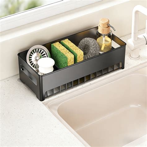 Sponge Holder For Kitchen Sink Ventilated Drainage Rack Soap Scum
