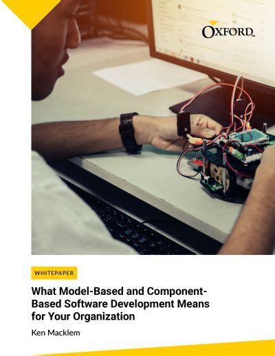 what model based and component based software development means for