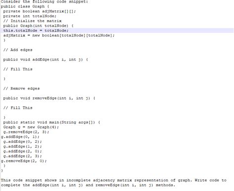 Solved Consider The Following Code Snippet Public Class Chegg