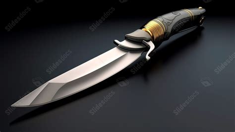 knife design in 3d modeling software powerpoint background for free