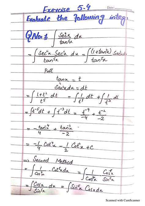 solution evaluation of definite integrals using reduction formulas