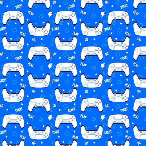 Premium Vector Modern Gamepad Seamless Pattern Texture