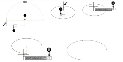 autocad drawing ellipses learn
