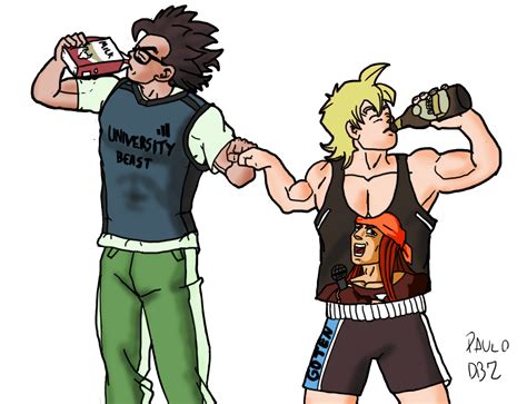 Gohan And Goten Ssj Drinking By Paulodbz On Deviantart