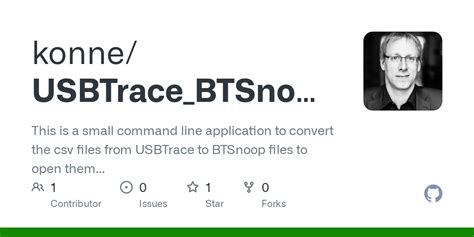 GitHub Konne USBTrace BTSnoop This Is A Small Command Line Application To Convert The Csv