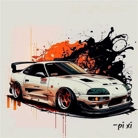 Toyota Supra Mk4 Profile Wall Art Artofit