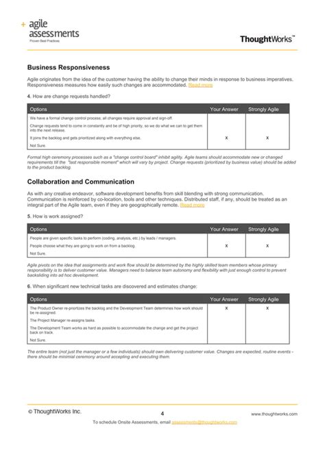 Agile Assessment Version 1 0 Pdf