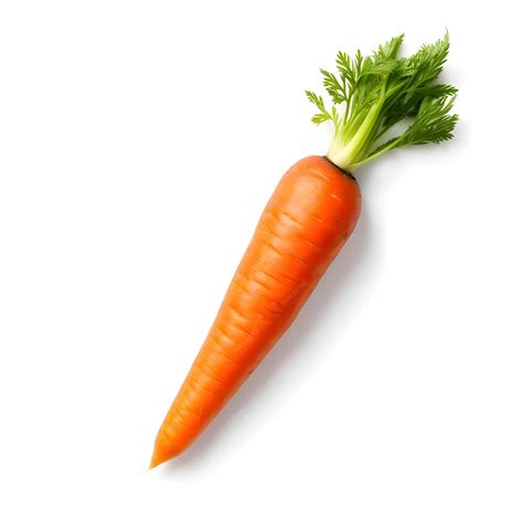 Premium Photo Isolated Carrot On White Background High Resolution