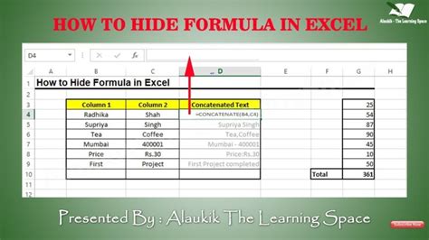 Howtohideformulainexcel Hideformulainexcel Howtoprotectformulainexcel Shreeyuta Kathe