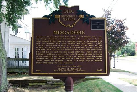 Mogadore Historical Marker