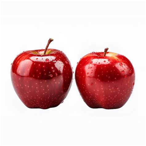 Premium Ai Image Two Apples Isolated On White
