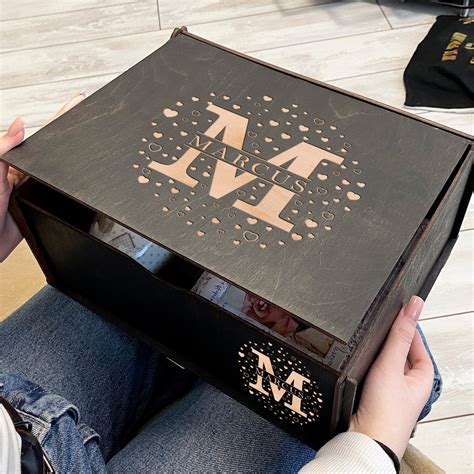 This Wooden Memory Box Makes A Perfect Personalized Gift For Him Its Custom Design And Message