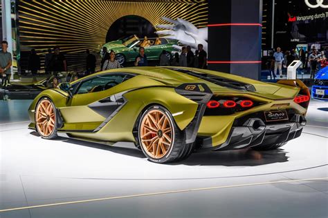Frankfurt Germany Sept 2019 Yellow Golden Lamborghini Sian Fkp 37 Is