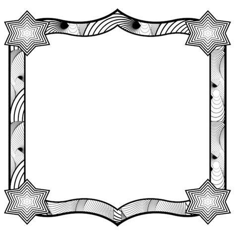 Premium Vector Abstract Border A Combination Of Black And White