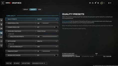 Mw3 Best Graphics Settings For Pc To Improve Performance One Esports