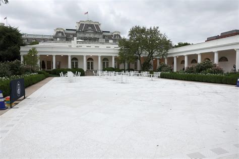 See Trumps Transformation Of The White House Rose Garden