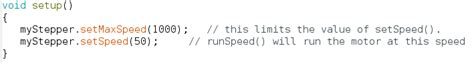 Using The Arduino Accelstepper Library