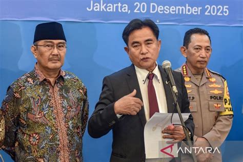 Yusril Presiden Prabowo Setujui Perumusan Pp Soal Reformasi Polri Antara News