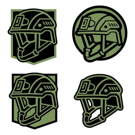 Premium Vector Military Chevron Combat Helmet