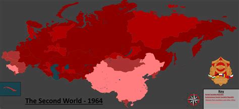 Map Of The Ussr And The Second World Rmapporn