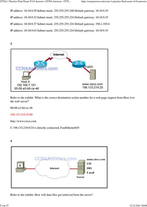 SOLUTION Ccna Practice Final Exam V Studypool